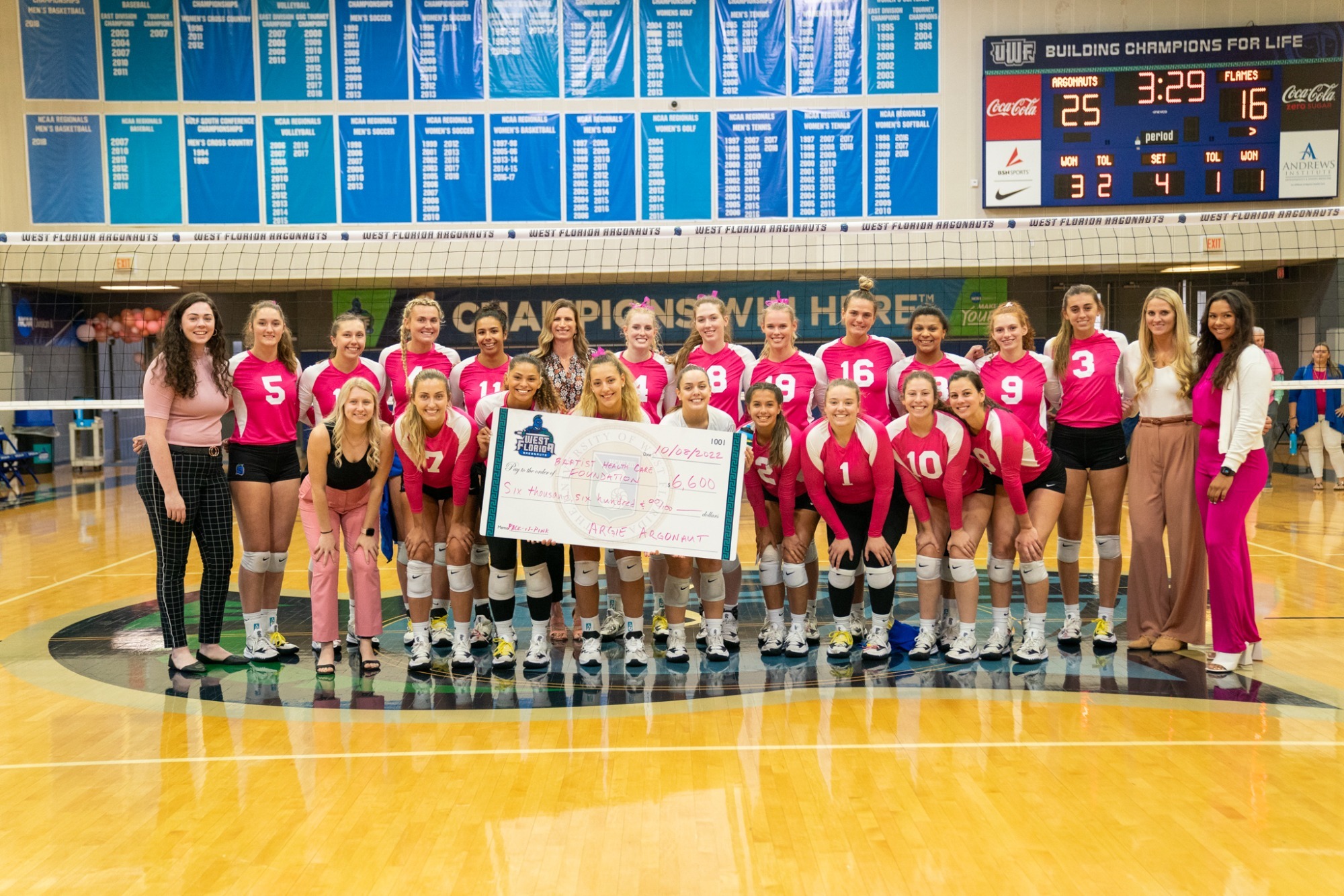 UWF Volleyball Kicks off Week with 16th Annual Pack-it-Pink Match - University of West Florida ...