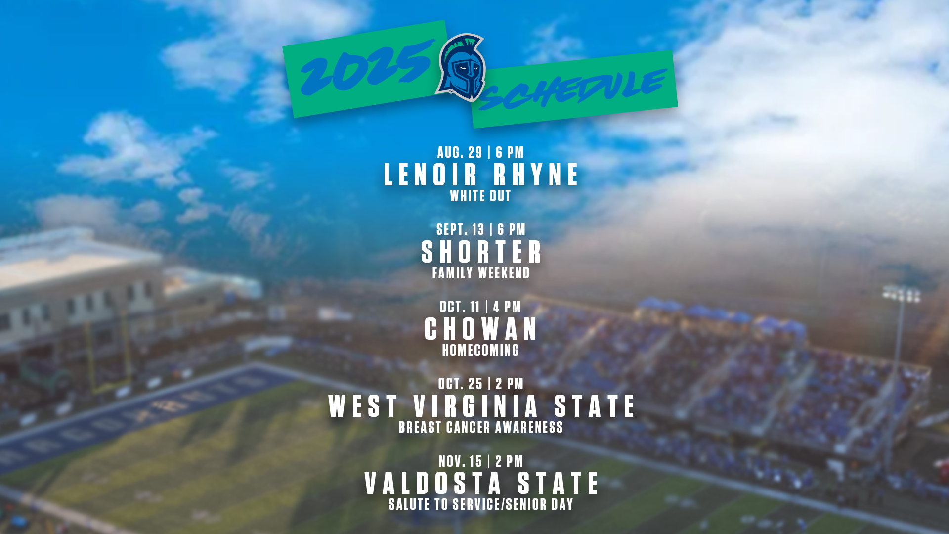 UWF Releases 2025 Football Schedule - University of West Florida Athletics