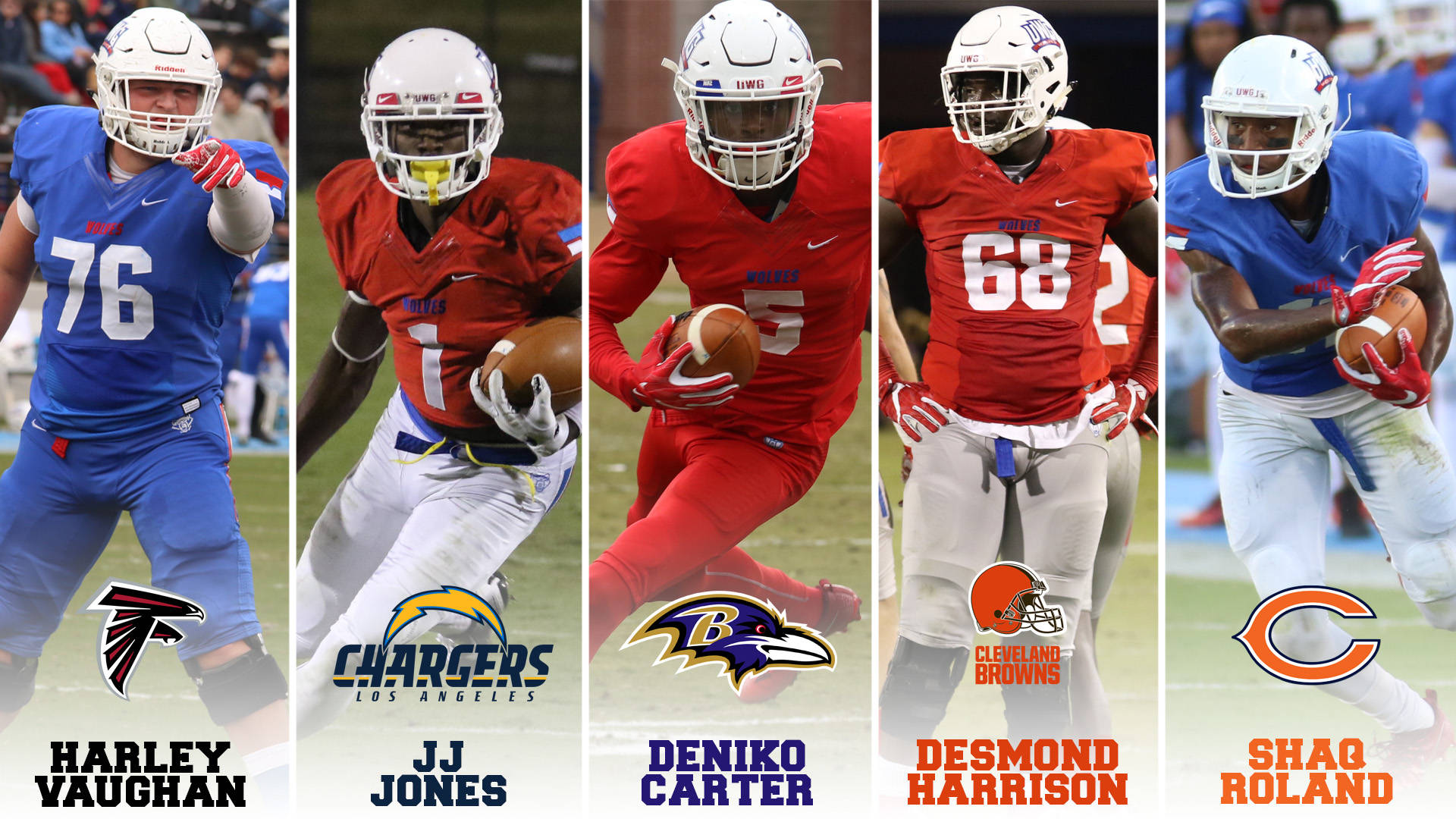 Six Wolves Secured in NFL Rookie Camp - UWG Wolves | Athletic Programs ...