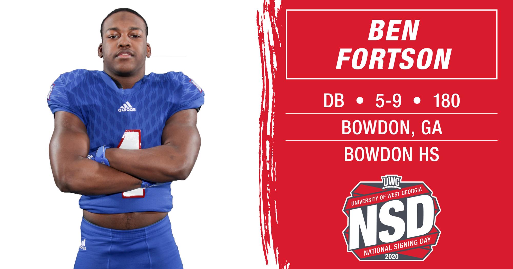 Ben Fortson - 2023 - Football - UWG Wolves | Athletic Programs ...