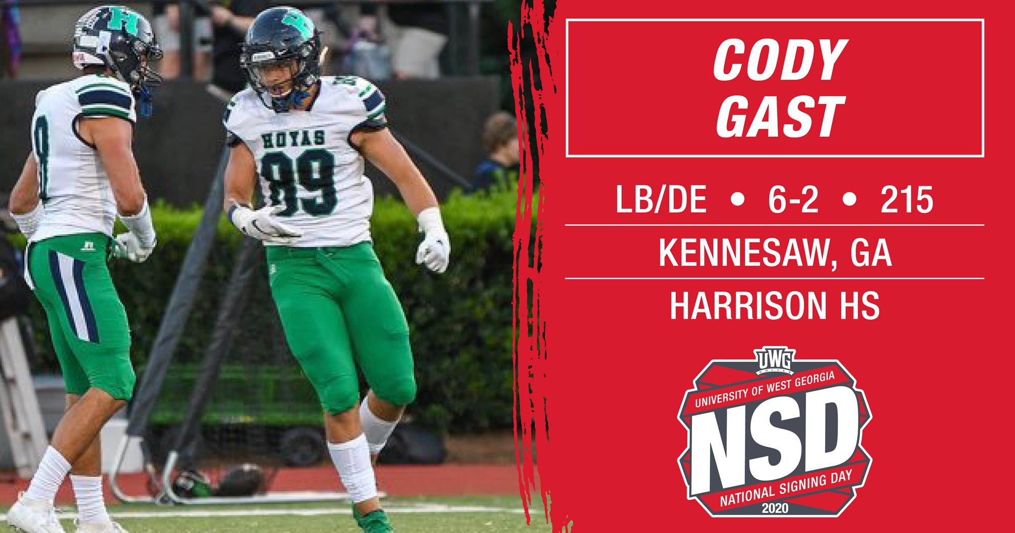 Cody Gast - 2021-22 - Football - UWG Wolves | Athletic Programs ...