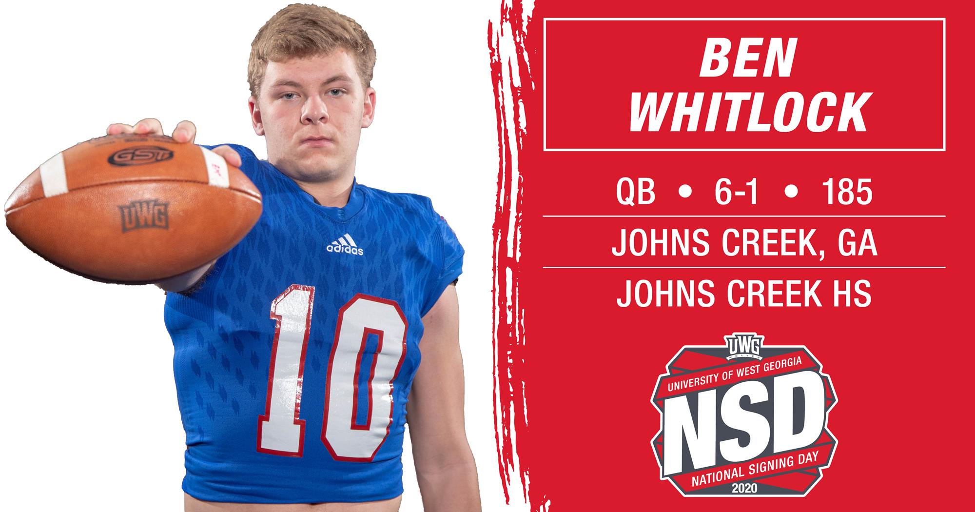 Ben Whitlock - 2023 - Football - UWG Wolves | Athletic Programs ...