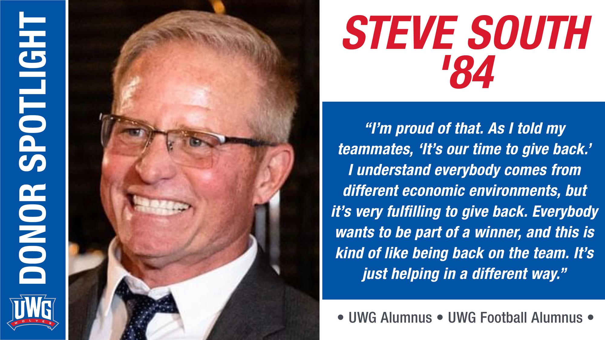 Athletic Donor Spotlight: Steve South '84 - UWG Wolves | Athletic ...