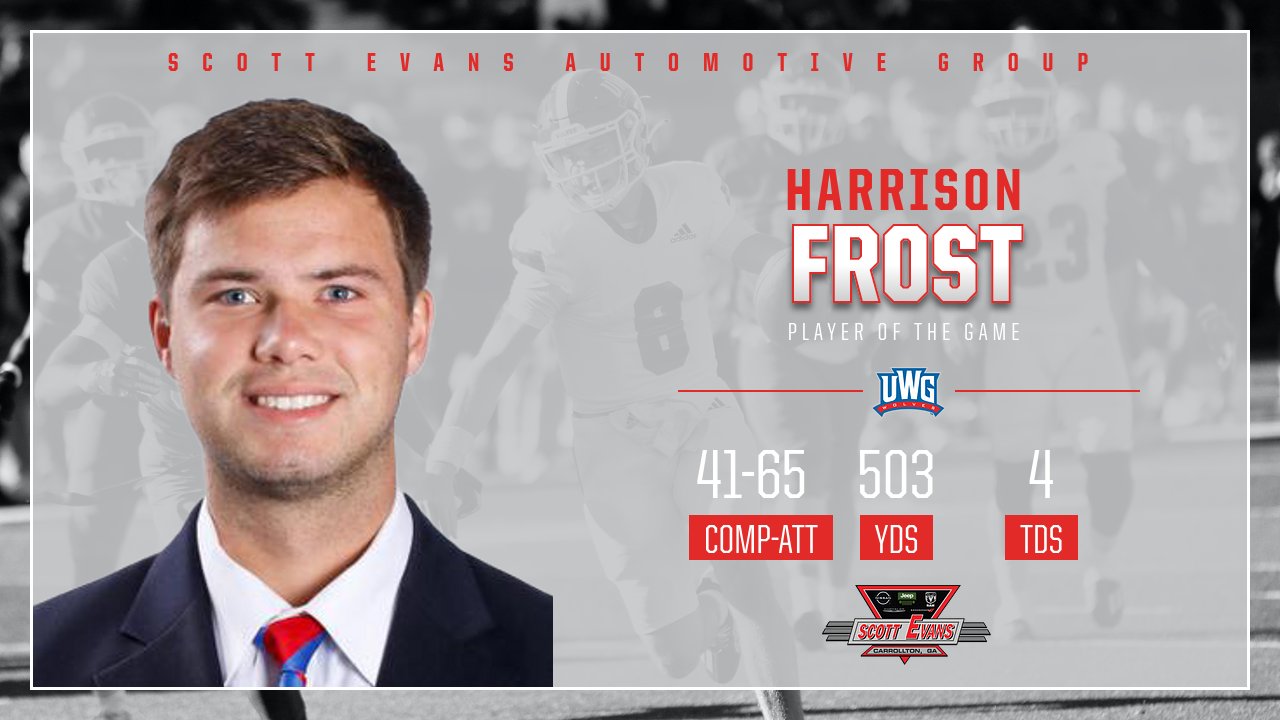 Harrison Frost Named Scott Evans Automotive Group Player of the Game ...
