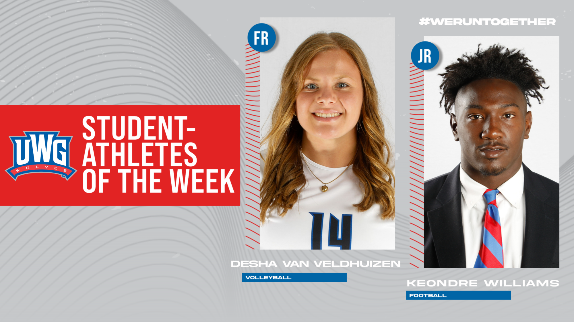Van Veldhuizen and Williams Named Student-Athletes of the Week - UWG ...