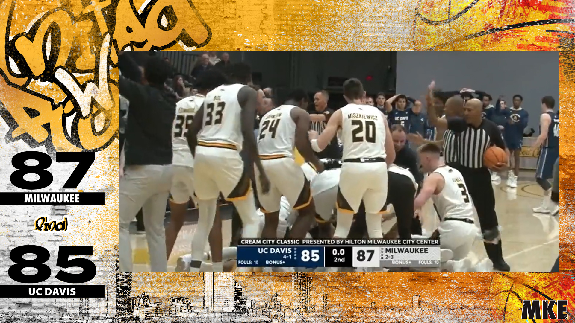 Justin Thomas Wins It At The Buzzer Against UC Davis, 87-85 - Milwaukee Athletics