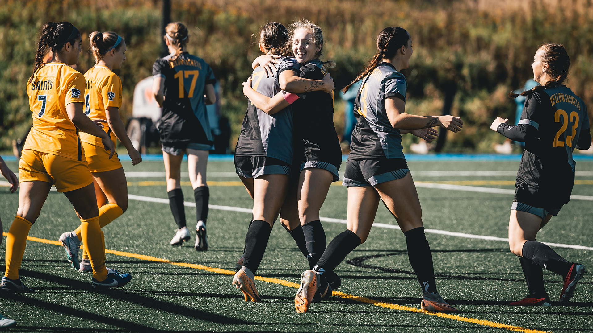 Late Goal Pushes Stout Past Yellowjackets - University of Wisconsin ...