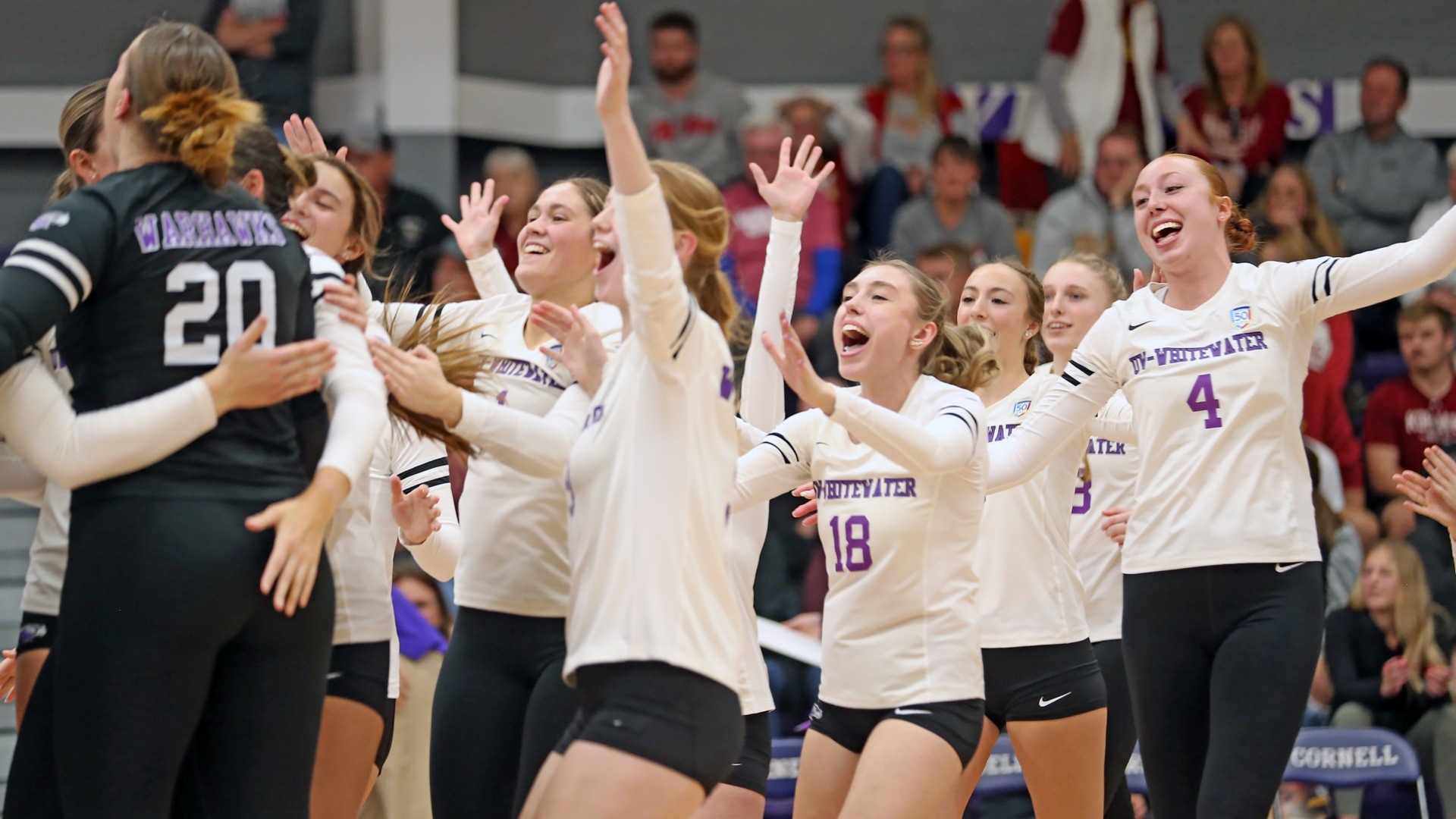 NCAA Regional: Warhawk Volleyball Advances with Win over Coe - University of Wisconsin ...