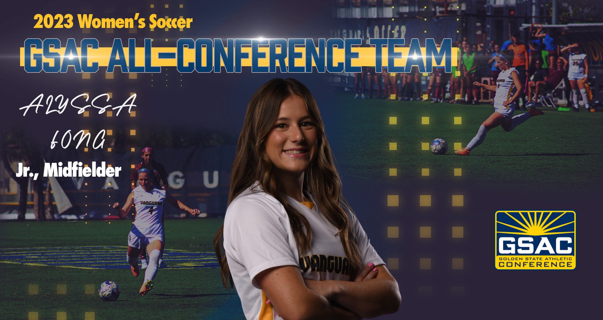 Fong Named To Women’s Soccer All-GSAC Team - Vanguard University