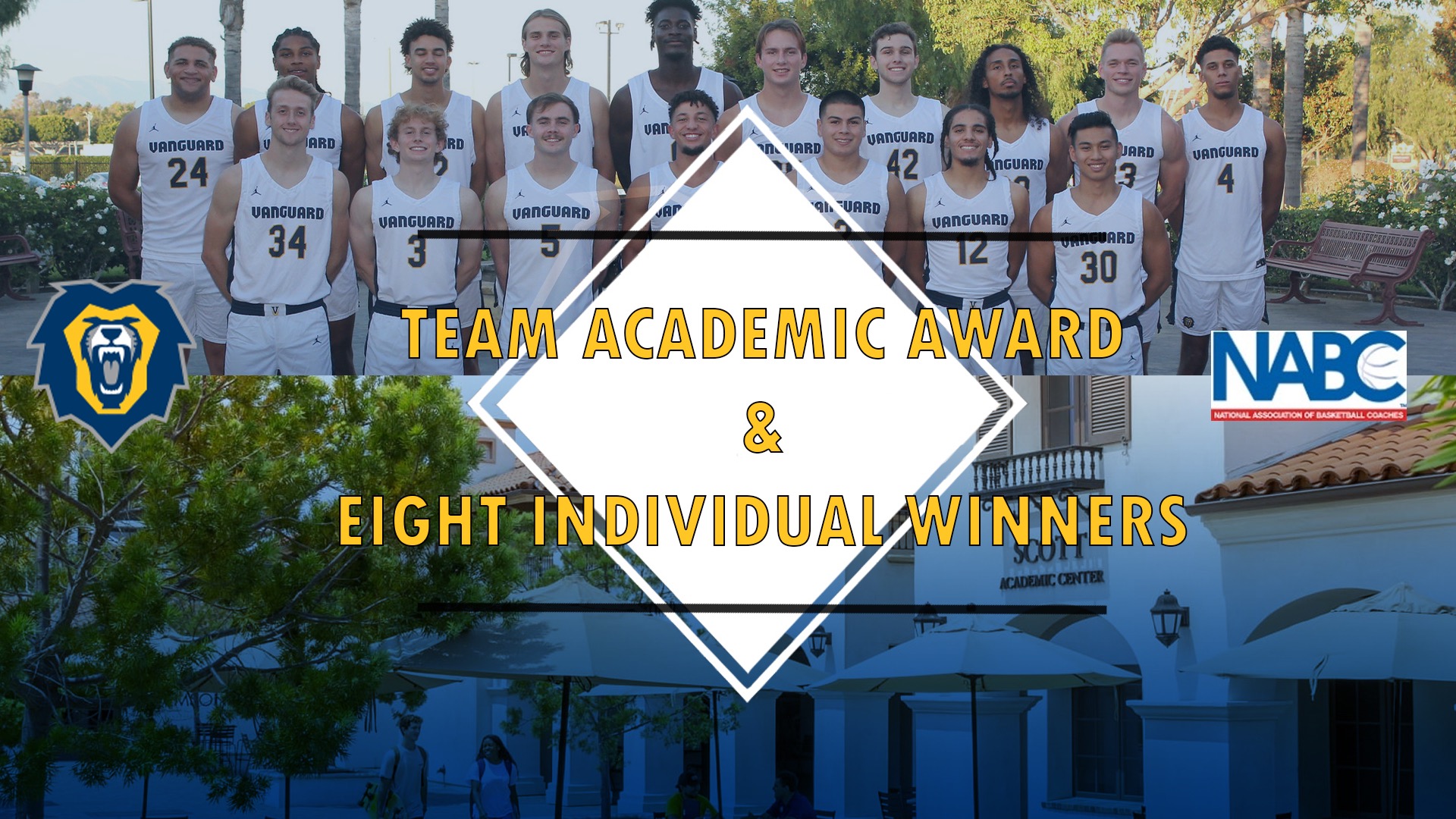Men’s Basketball Honored by NABC for Academic Success - Vanguard University