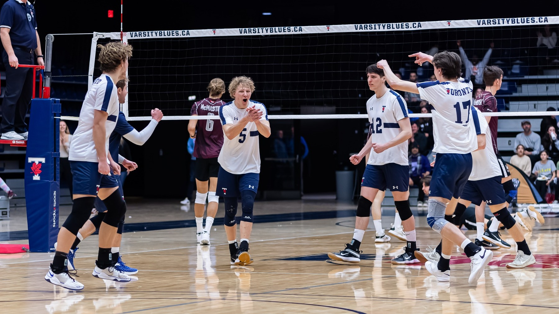 BLUES EDGE OUT LANCERS IN FIVE-SETS - University of Toronto Athletics