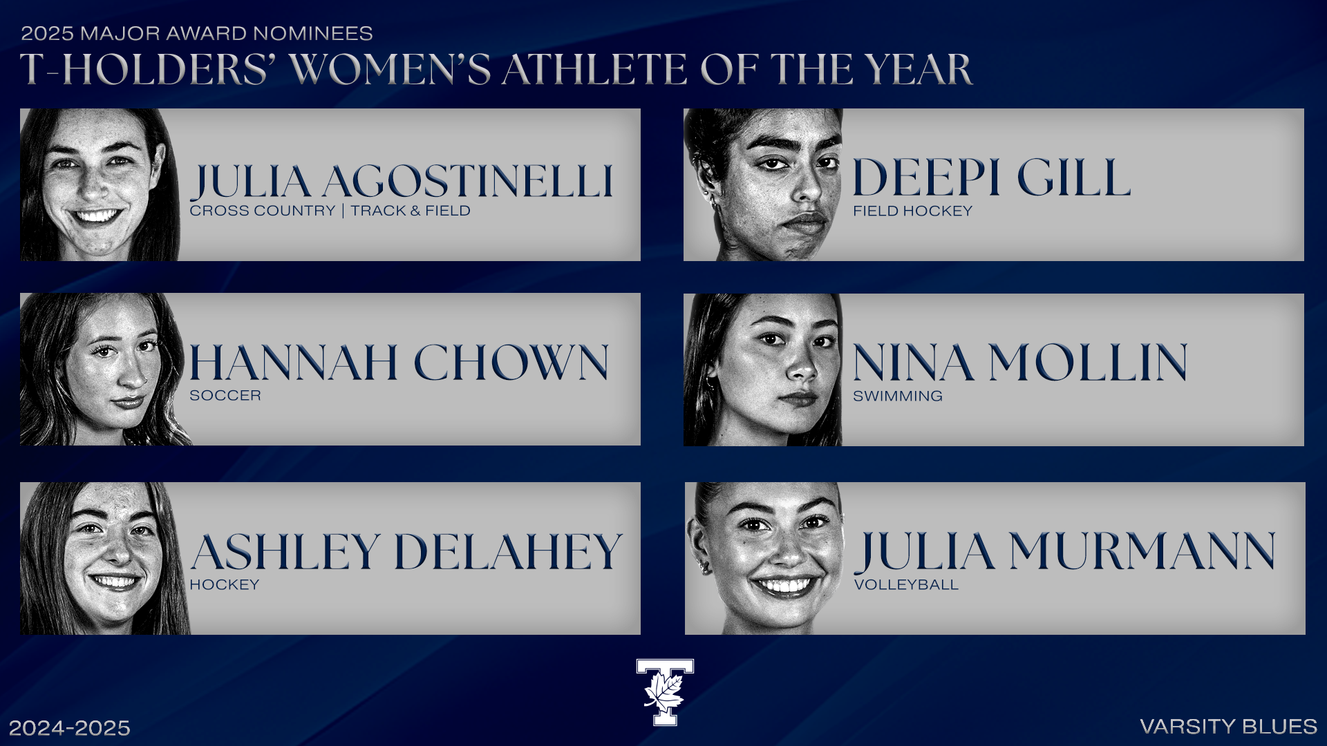 THREE ATHLETES AND THREE BUILDERS SELECTED FOR 2025 U OF T SPORTS HALL ...