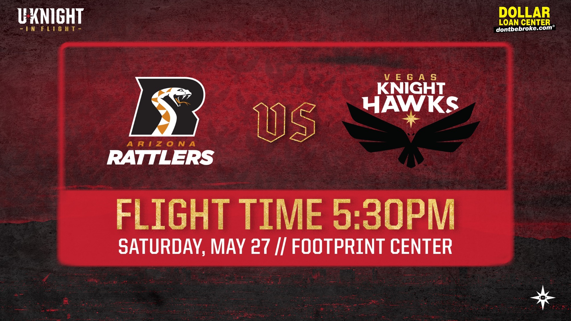 PREVIEW VS ARZ: SATURDAY, MAY 27 - Vegas Knight Hawks