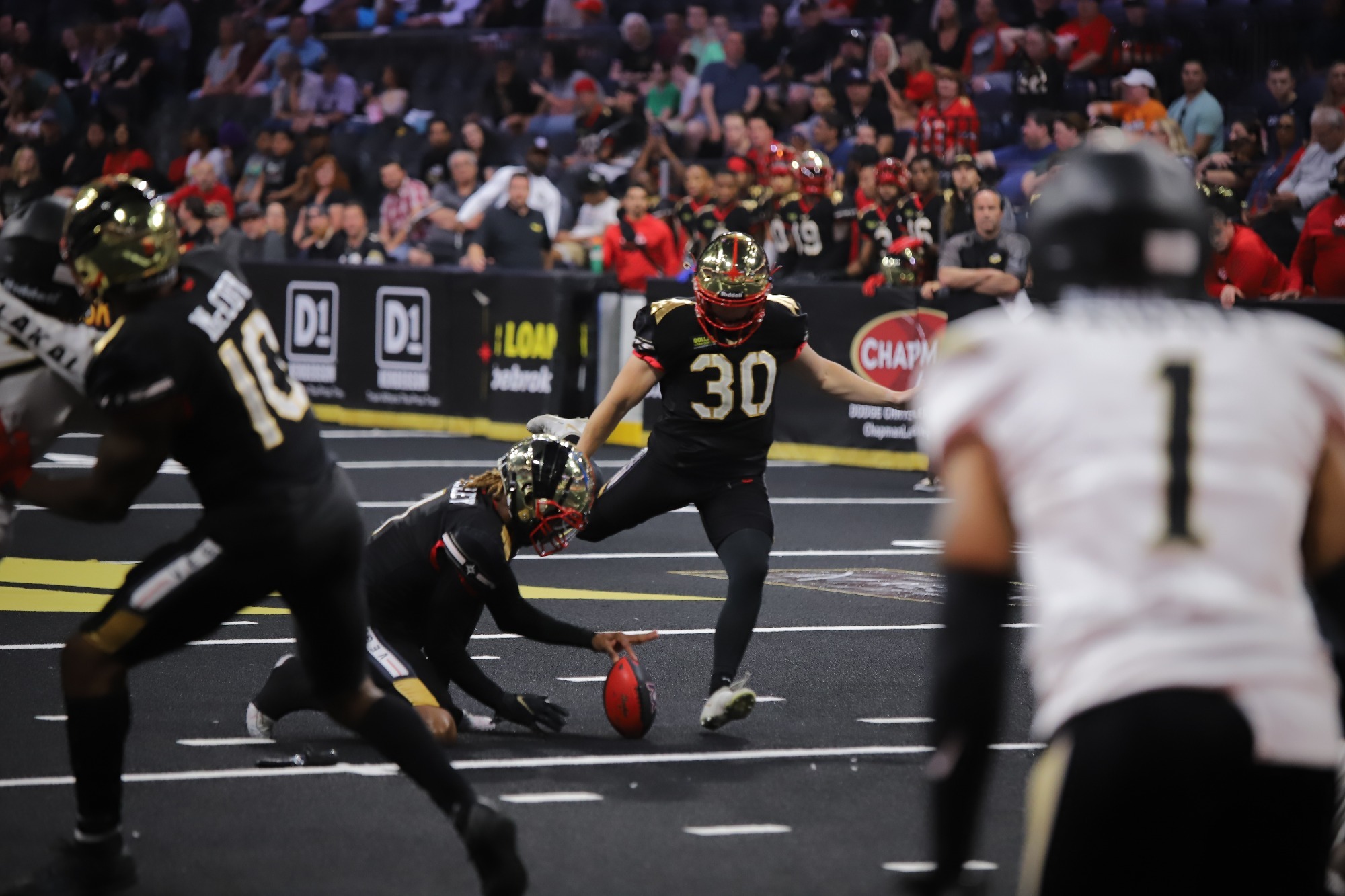 KNIGHT HAWKS FALL SHORT TO GLADIATORS, 53-30 - Vegas Knight Hawks