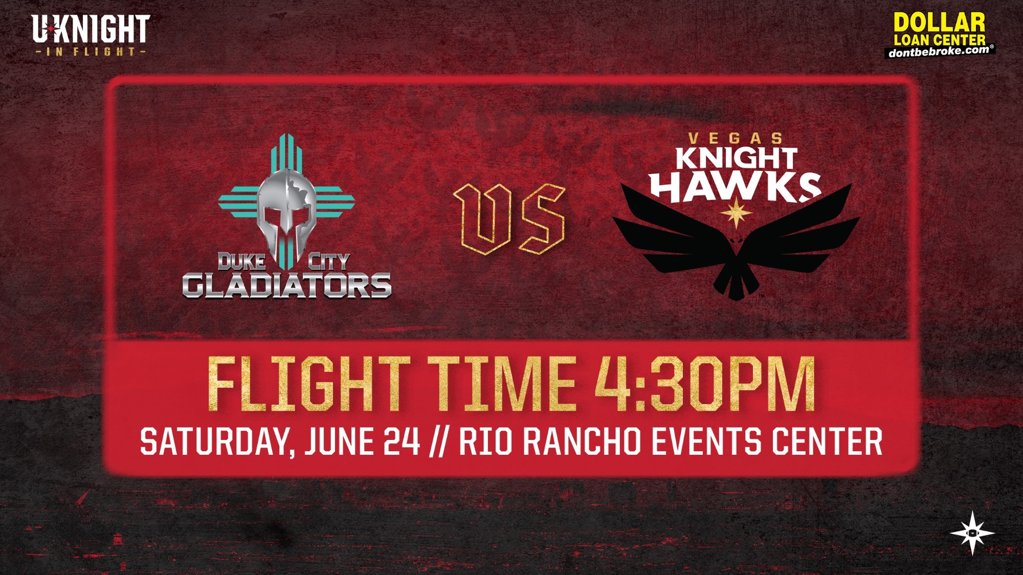 PREVIEW VS DCG: SATURDAY, JUNE 24 - Vegas Knight Hawks