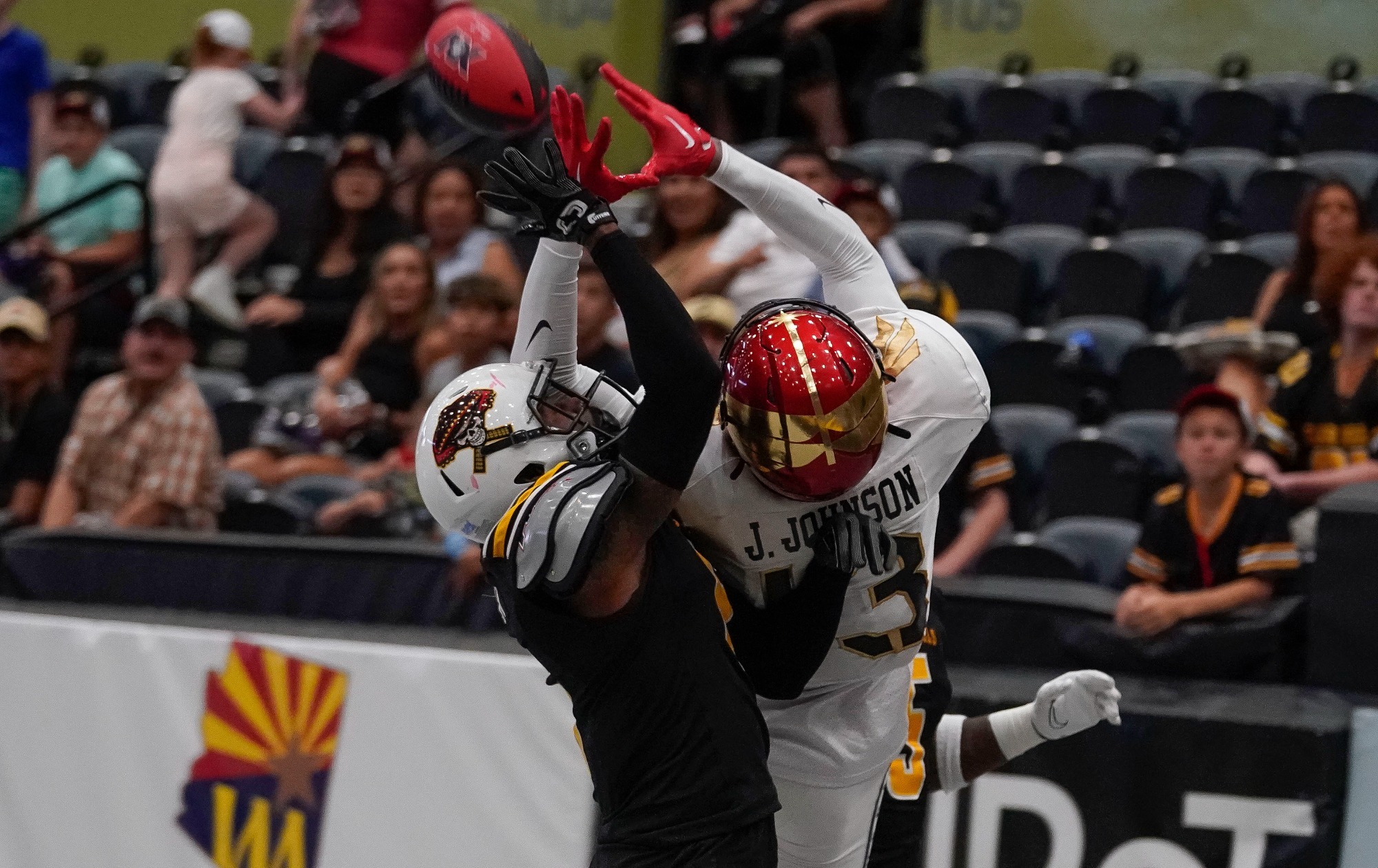 KNIGHT HAWKS VICTORIOUS OVER SUGAR SKULLS, 40-34, ON THE ROAD - Vegas ...