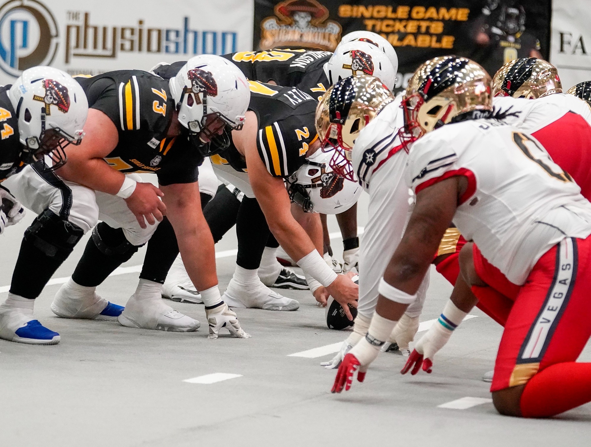 KNIGHT HAWKS DROP FIRST GAME OF SEASON TO SUGAR SKULLS, 51-50 - Vegas ...