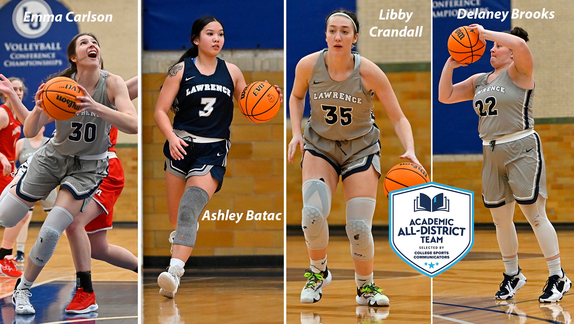 Four Vikings collect Academic All-District honors - Lawrence University