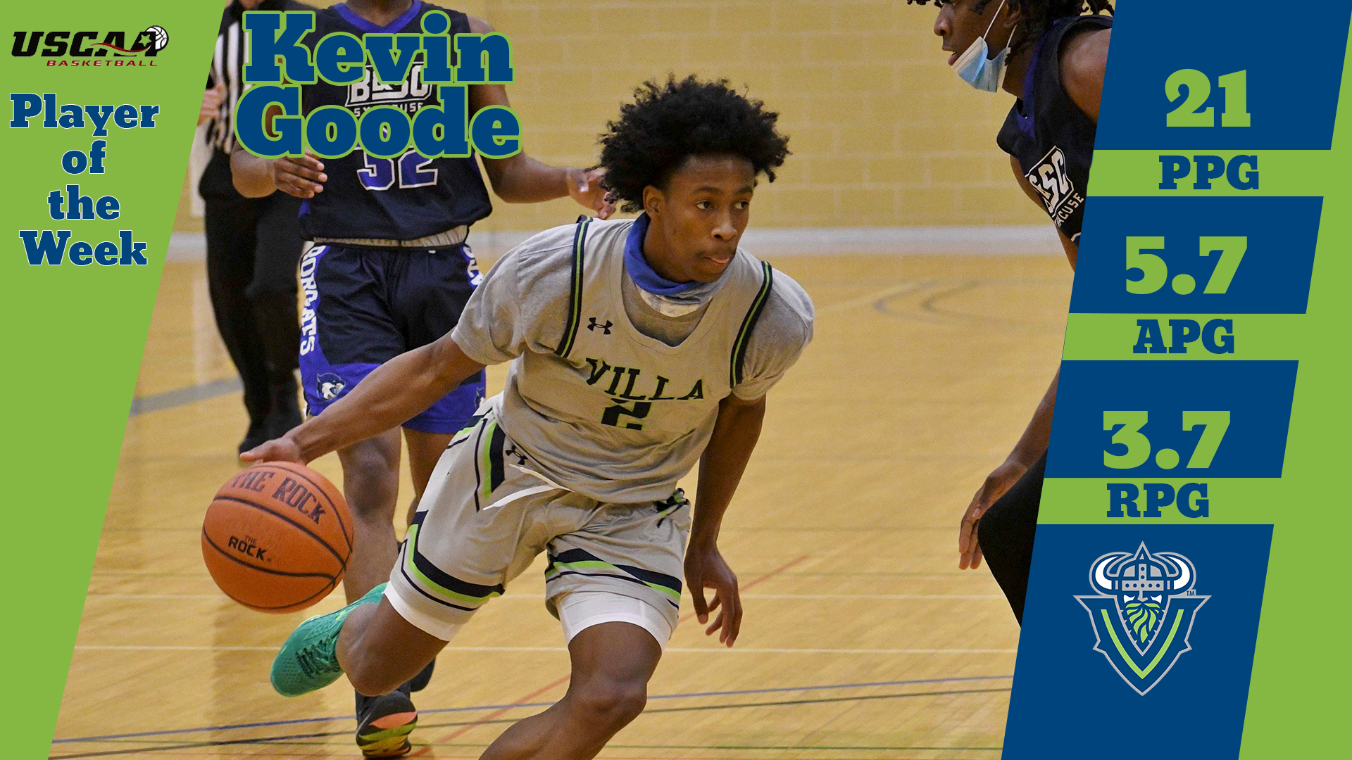 Kevin Goode - 2020-21 - Men's Basketball - Villa Maria College Athletics