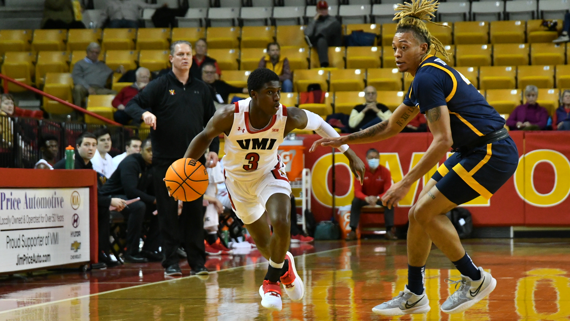 UNCG Defeats VMI Basketball 72-56 - Virginia Military Institute