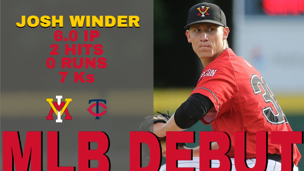 Josh Winder Wins First Major League Start - Virginia Military Institute