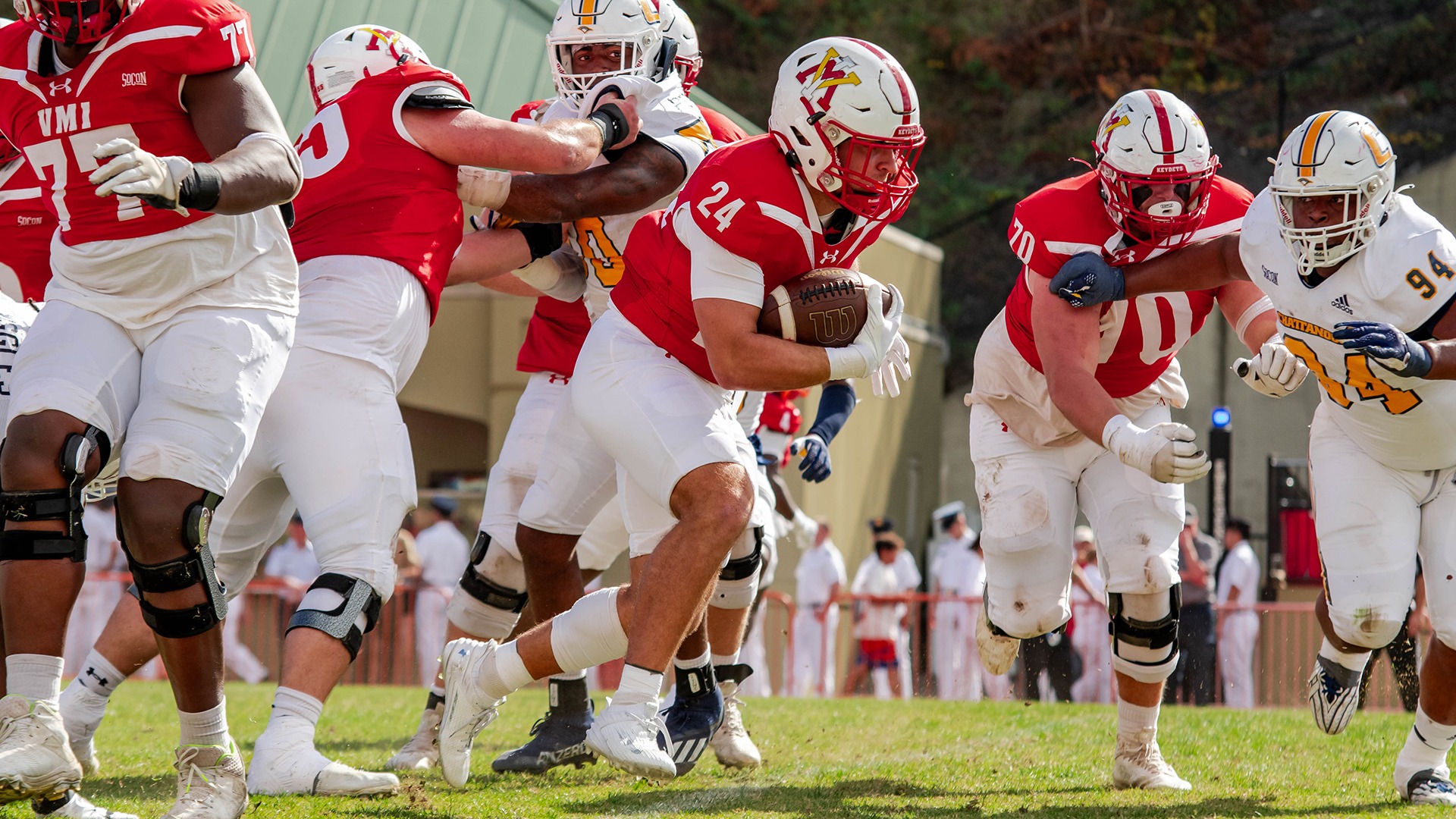 VMI Football comes up just short against nationally-ranked Chattanooga ...
