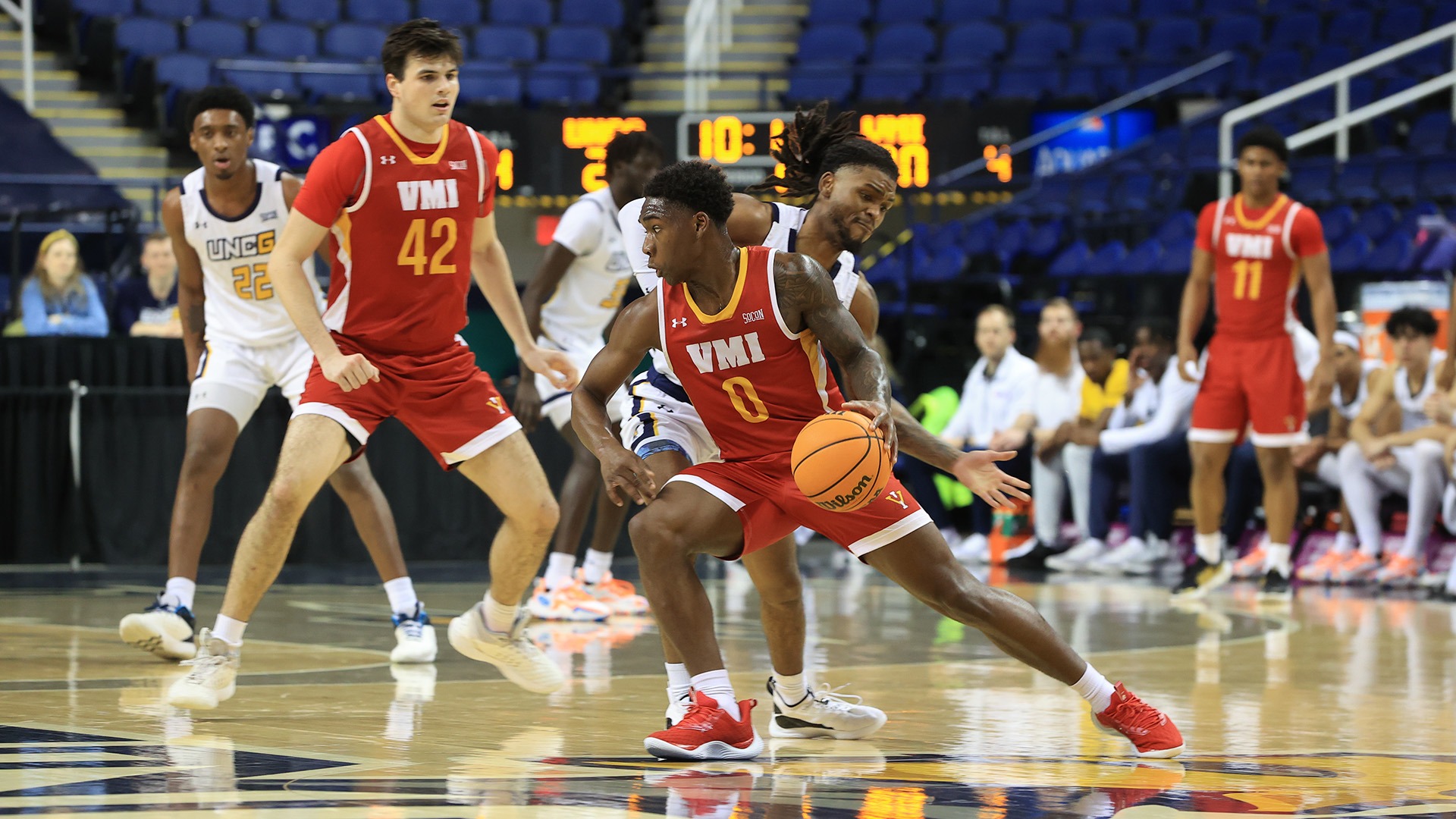 VMI Basketball falls at UNCG - Virginia Military Institute