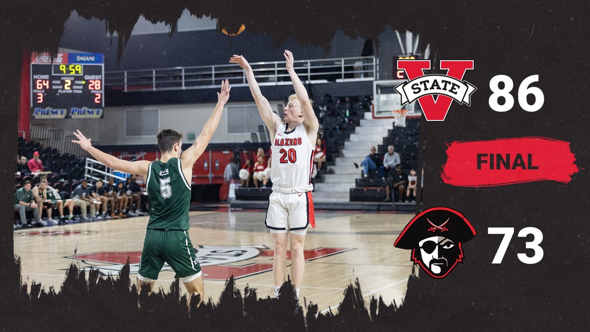 Black, Blazer Offense Explode against the Buccaneers for an 86-73 ...