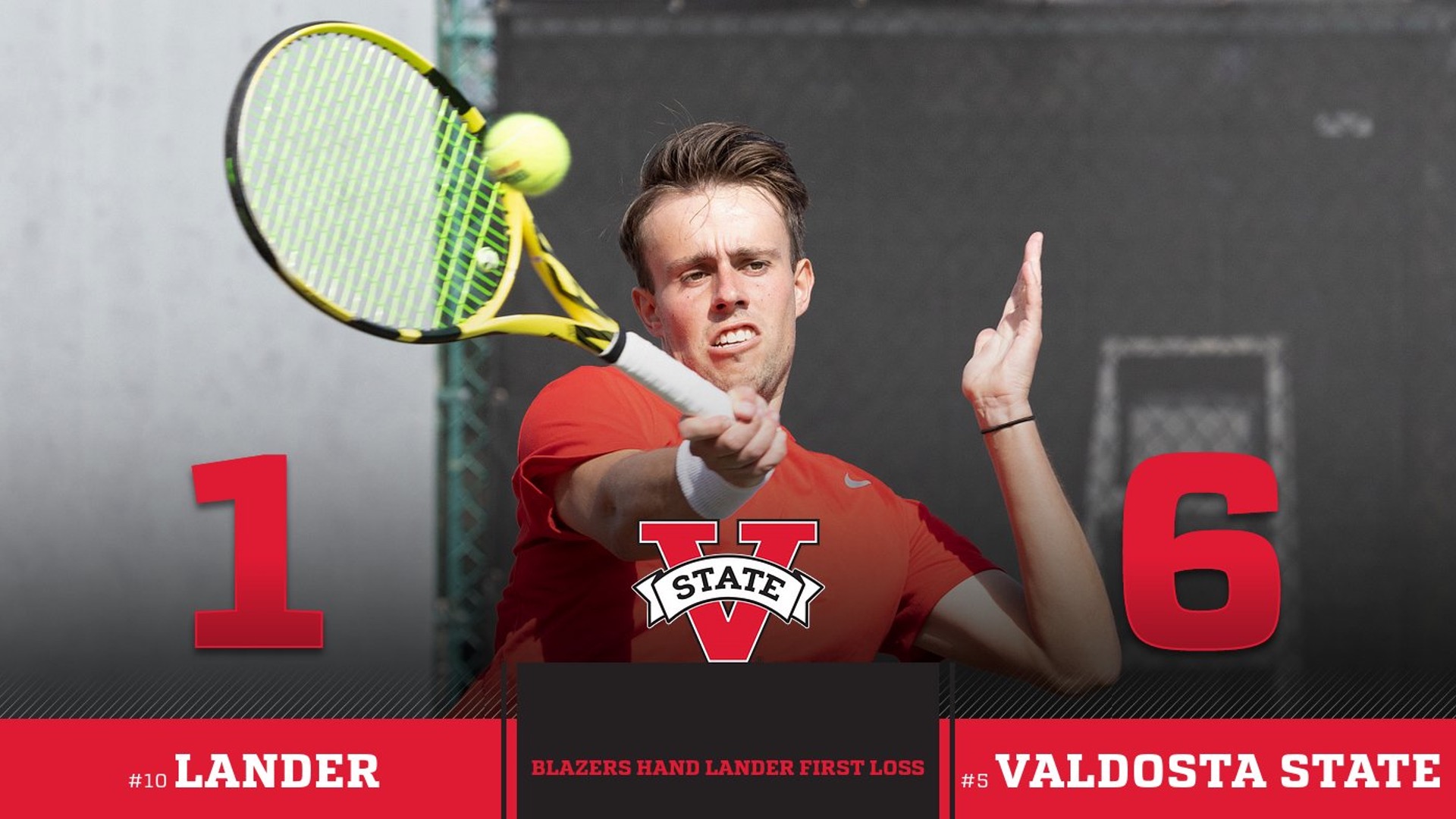 No. 5 Blazer Men’s Tennis Hands No. 10 Lander First Defeat of the ...