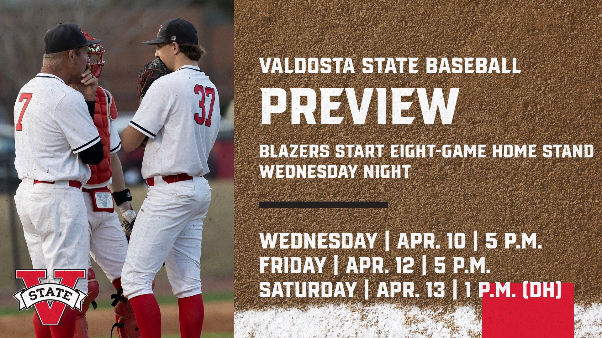 Blazer Baseball Welcomes No. 7 Saint Leo and Delta State - Valdosta ...