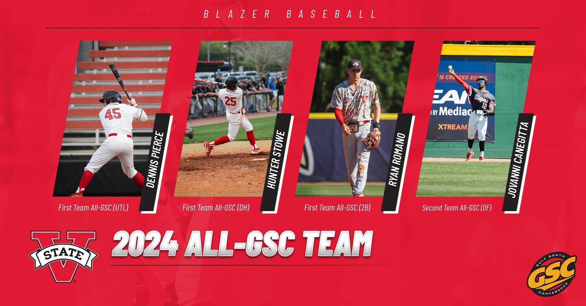 Four Blazer Baseball Players Earn All-GSC - Valdosta State University ...