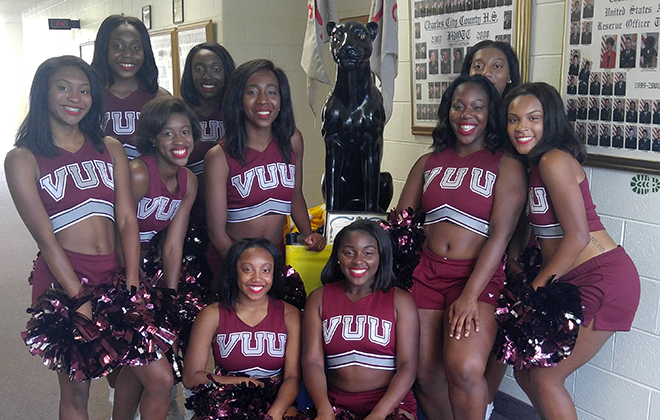 Rah Rahs Entertain Charles City High School Students - Virginia Union ...