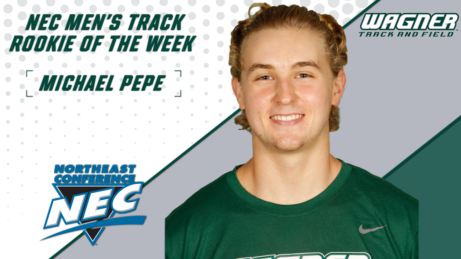Freshman Michael Pepe Named NEC Men’s Track And Field Co-Rookie Of The ...