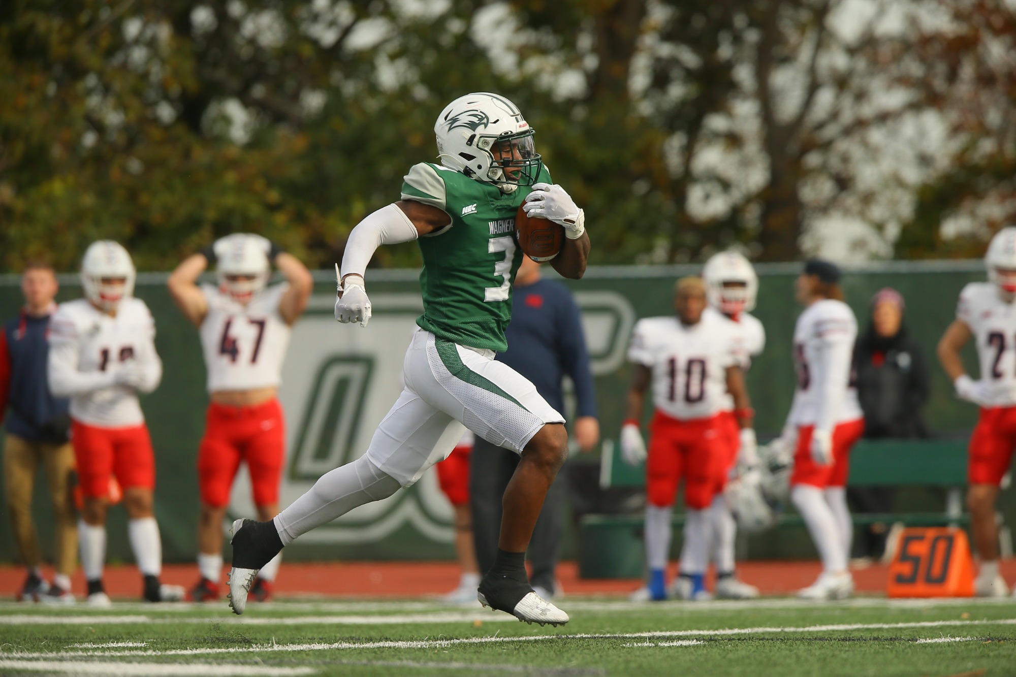 Dominant Run Game Leads Football To 48-21 Win Over Post - Wagner ...