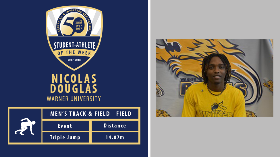 Nicholas Douglas - Men's Track & Field - Warner University Athletics