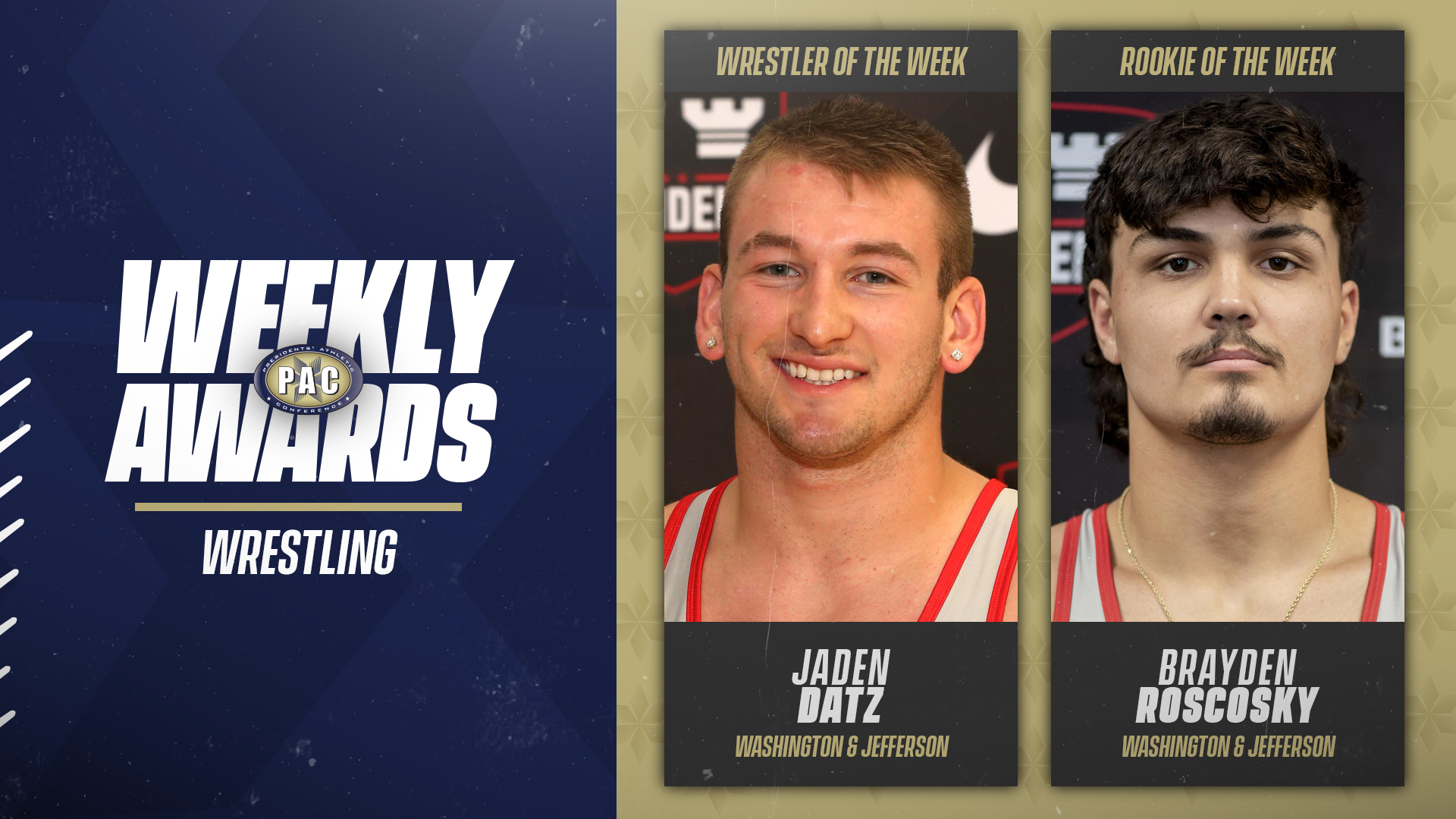 Jaden Datz, Brayden Roscosky repeat as PAC weekly award winners ...