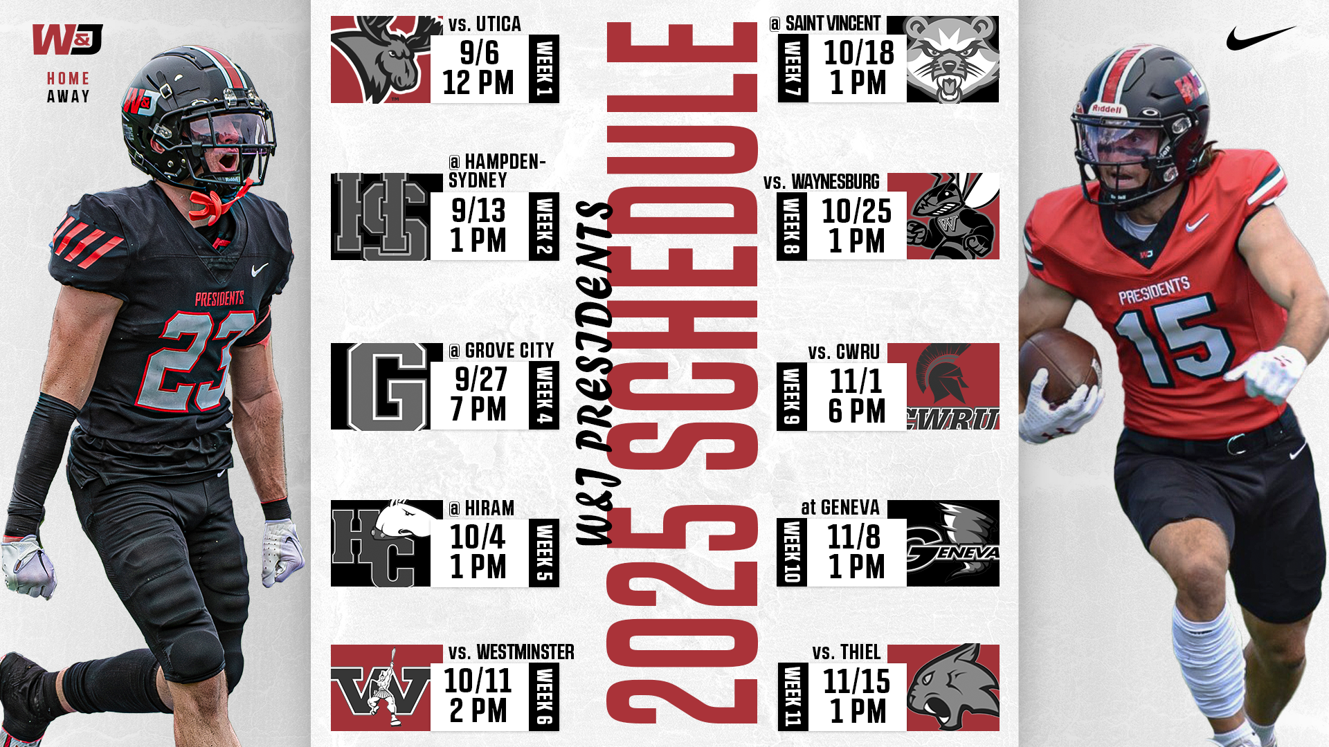 2025 W&J Football Game Notes: Game One vs. Utica - Washington ...