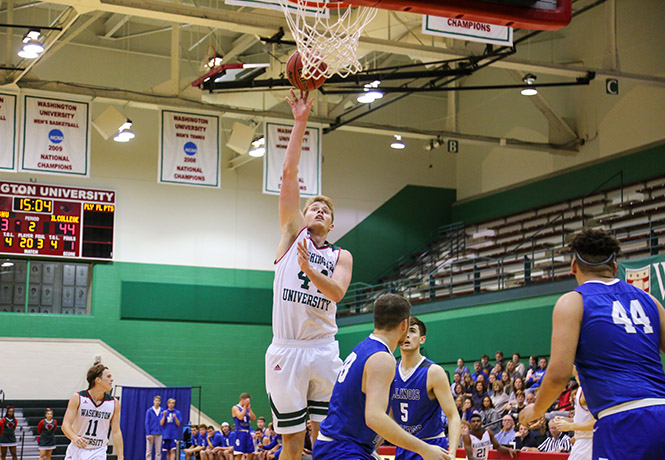 Hunter's Double-Double Fuels WashU Past Westminster - Washington ...