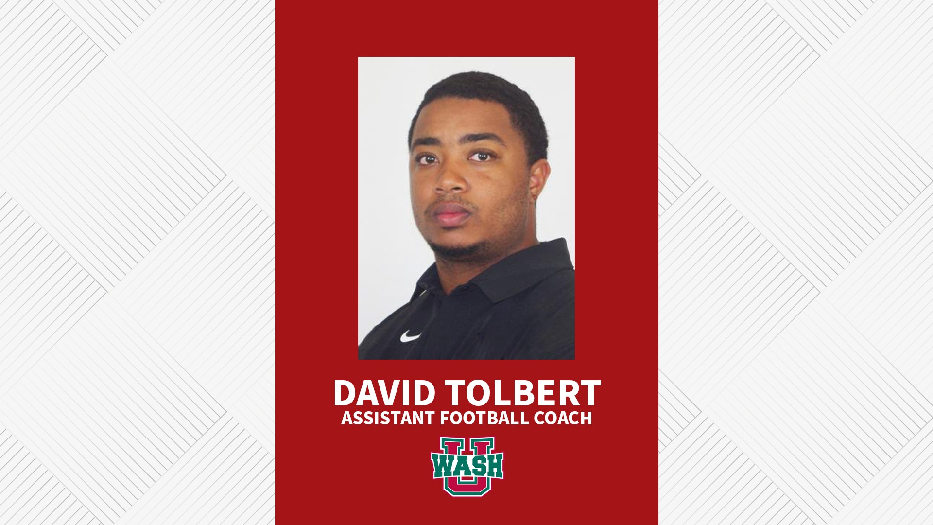 Tolbert Announced as New Football Assistant Coach - Washington ...