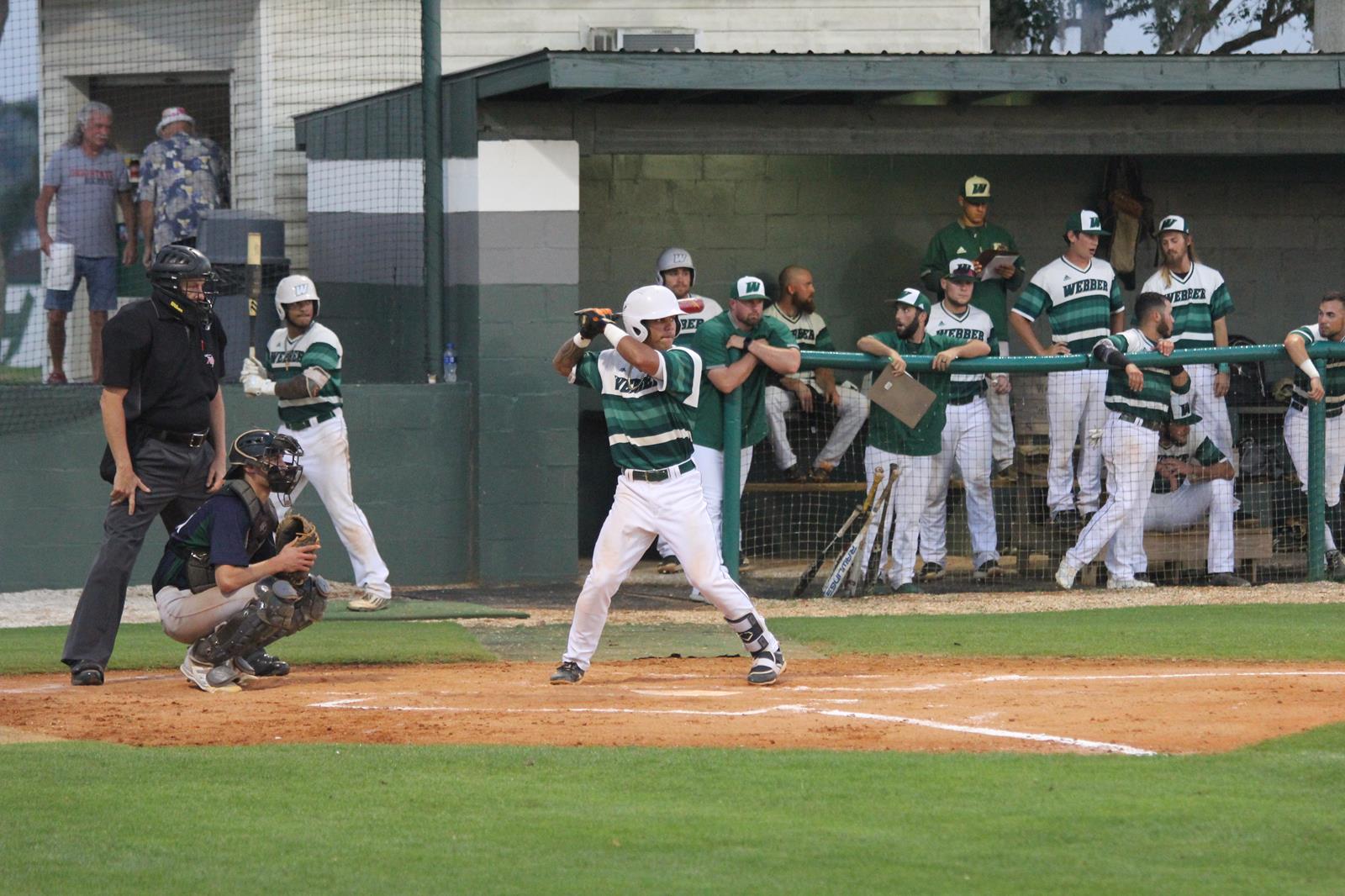 No. 24 baseball sees offense disappear until ninth in loss at Thomas ...