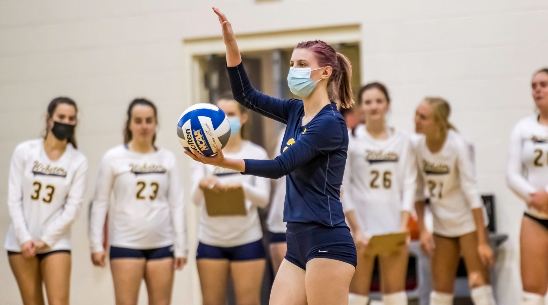 Gray Records 500th Dig in Loss - Webster University Athletics