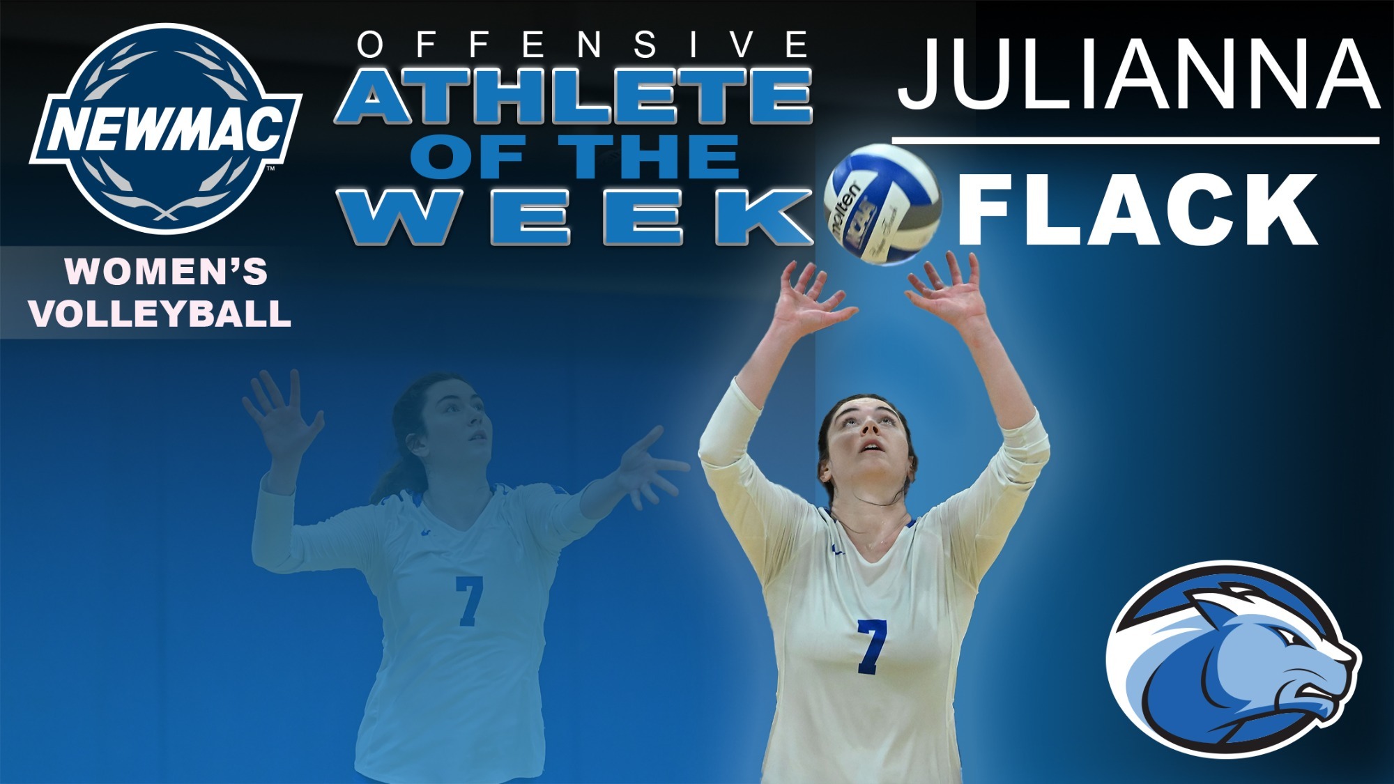 Flack Named NEWMAC Women's Volleyball Offensive Athlete of the Week ...