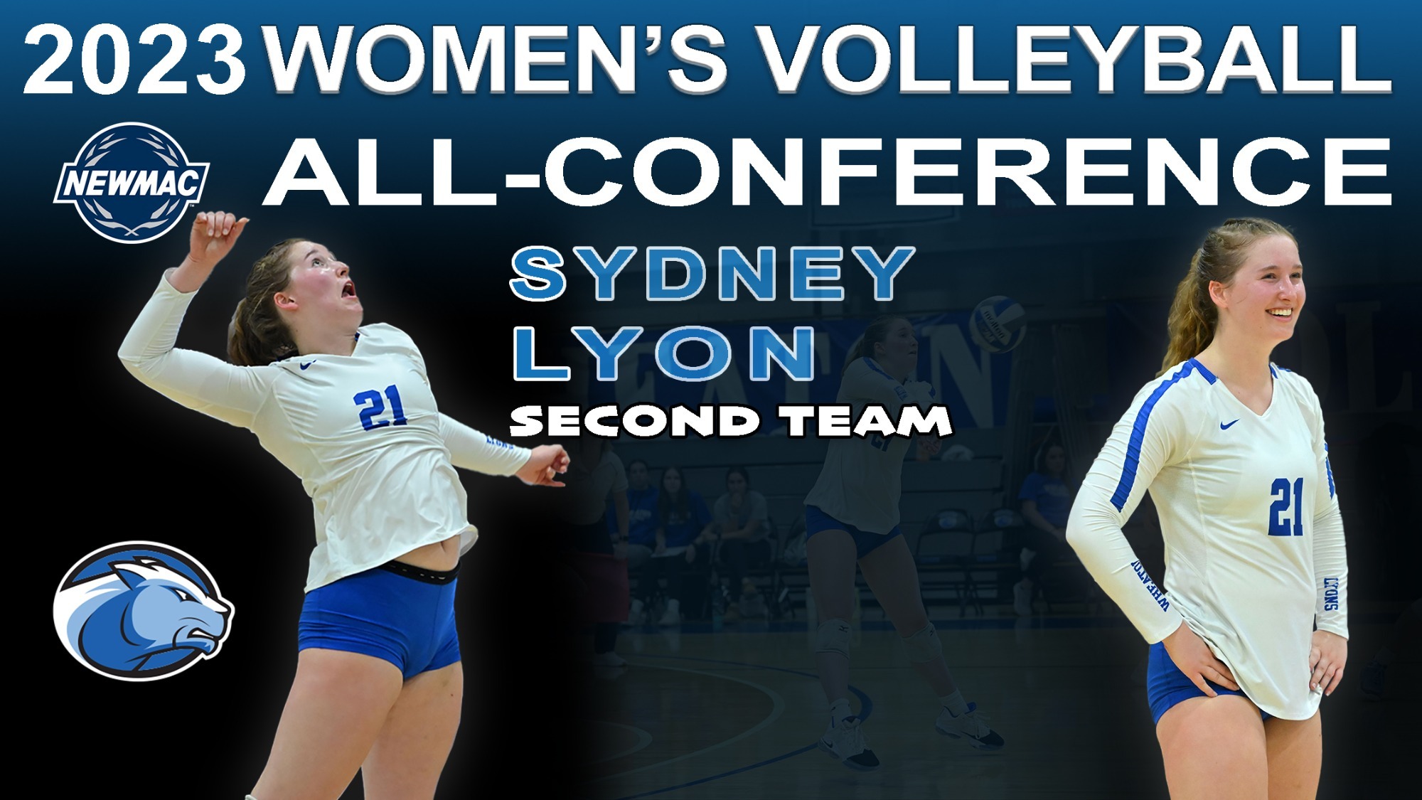 Lyon Named to NEWMAC Women's Volleyball All-Conference Second Team ...