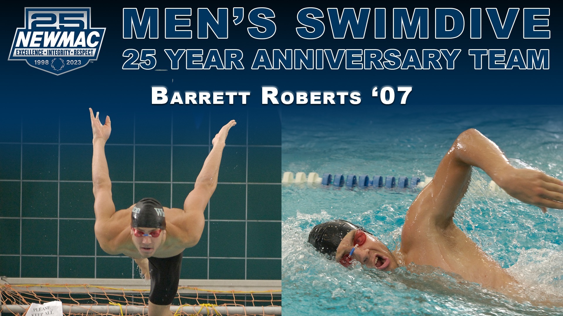 Roberts '07 Named to NEWMAC Men's Swimming & Diving 25 Year Anniversary ...