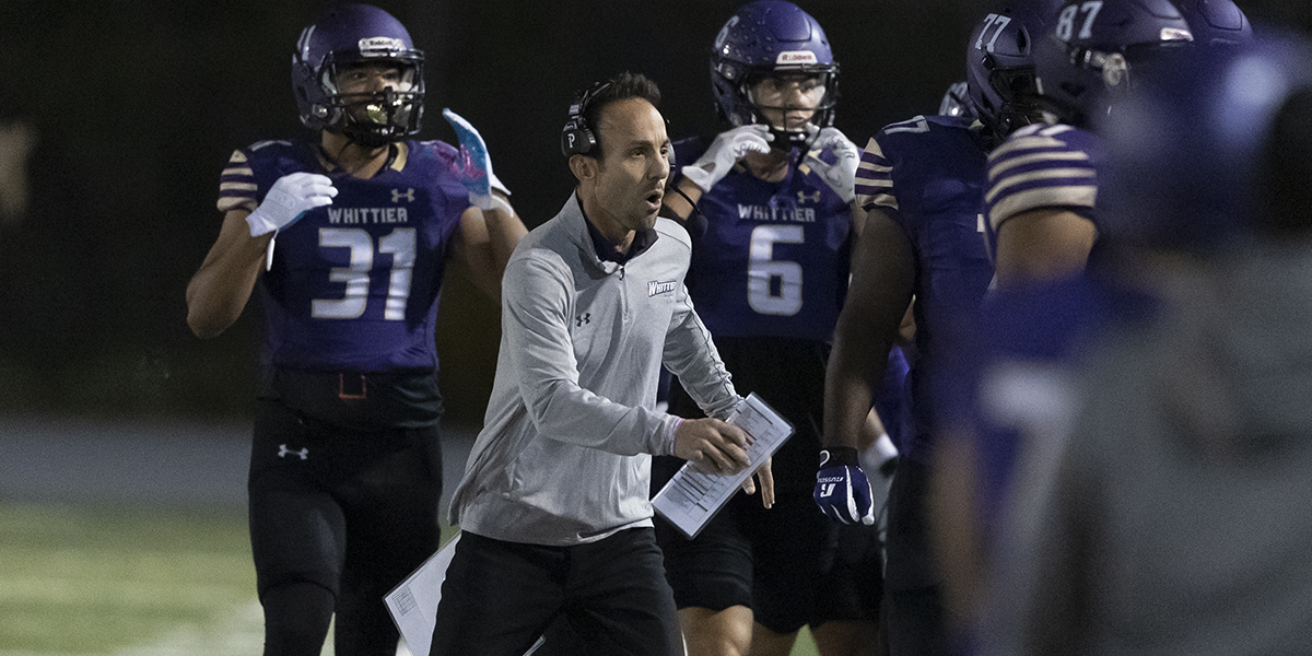Cory White to Head New Era of Whittier Football - Whittier College