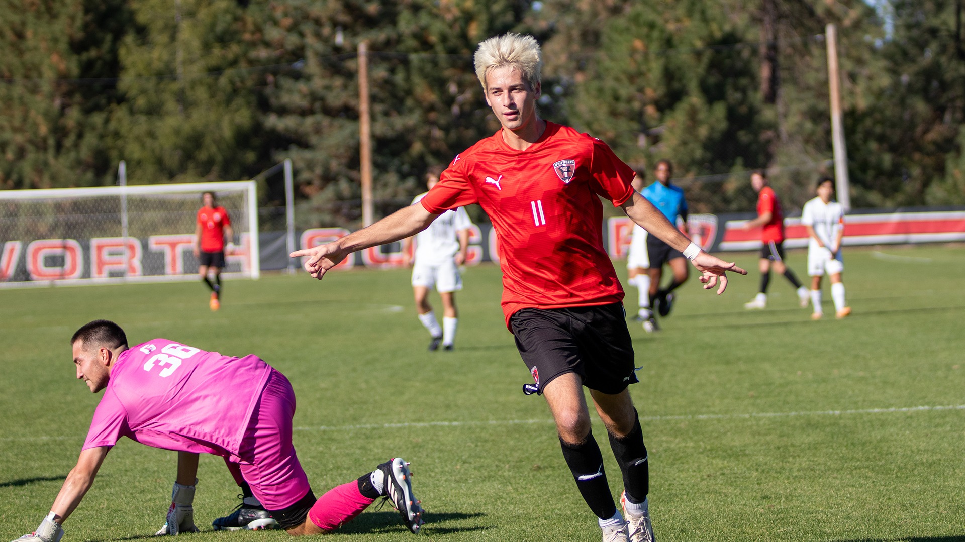 Friesen scores hat trick as Whitworth drubs George Fox 7-0 - Whitworth ...