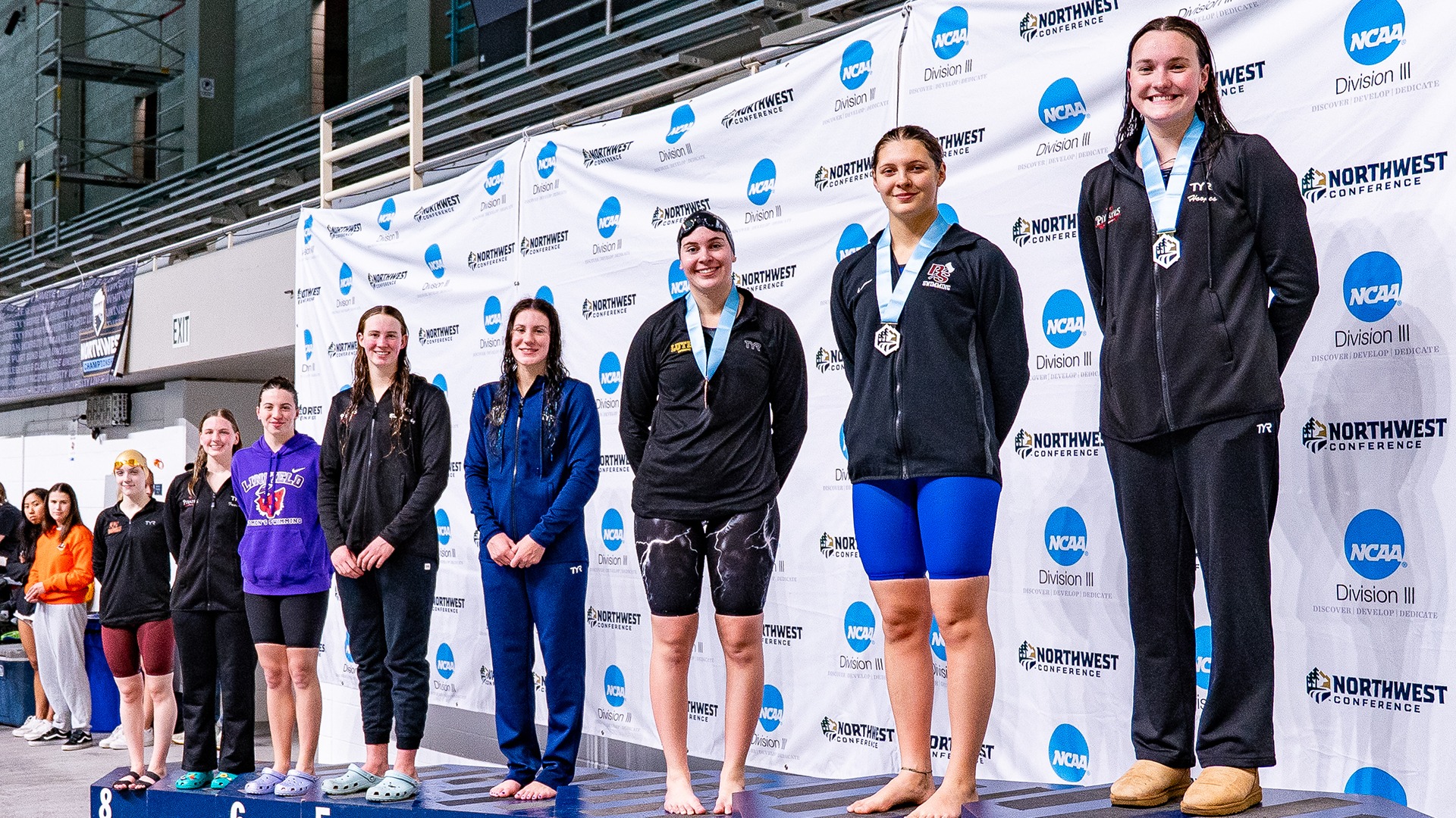 Whitworth sweeps 2025 NWC swim titles! - Whitworth University