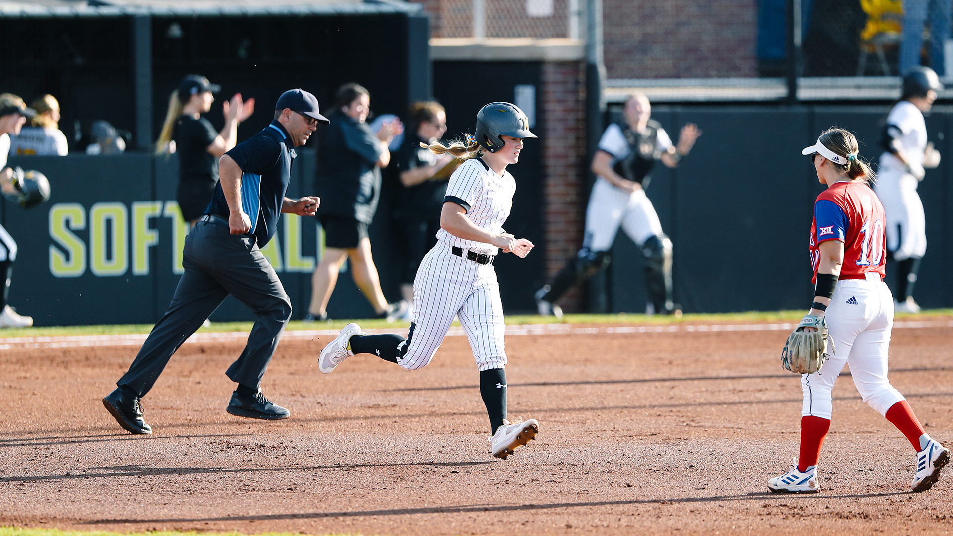Barnard Steals the Show in Run-Rule of KU - Wichita State Athletics