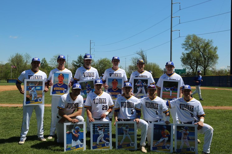 Brings the Hits on Senior Day - Widener University Athletics