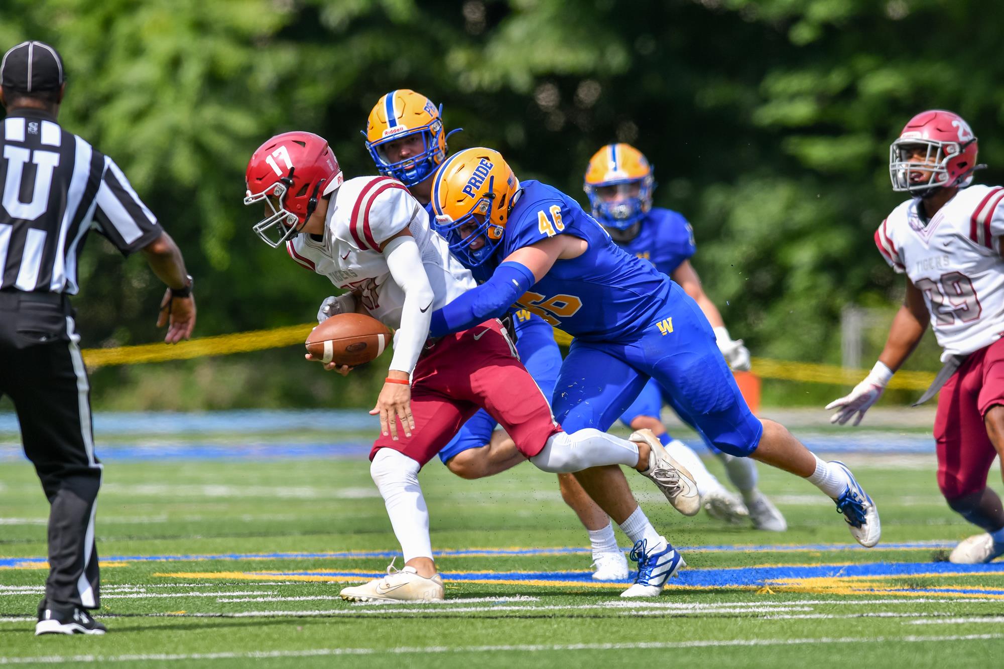 Football Battles Hard Against Stevenson - Widener University Athletics